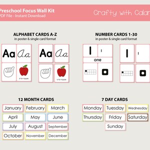 Preschool Focus Wall Template, Preschool Learning Wall, Classroom ...