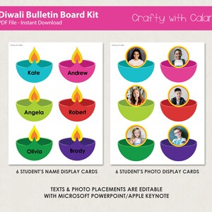 Diwali Bulletin Board Kit, Deepavali Classroom Decor, Indian Diwali ...