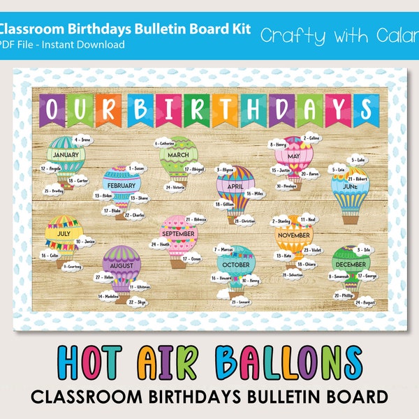 Hot Air Balloon Bulleting Board - Etsy