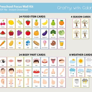 Preschool Focus Wall Template, Preschool Learning Wall, Classroom ...