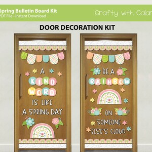 Spring Bulletin Board Kit, Spring Classroom Bulletin Board, April ...