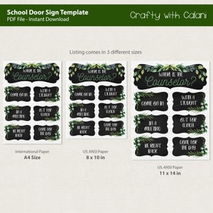 School Door Sign Template, Personalized Door Sign, Where is the ...