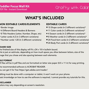 Toddler Focus Wall Template, Preschool Learning Wall, Classroom Circle ...
