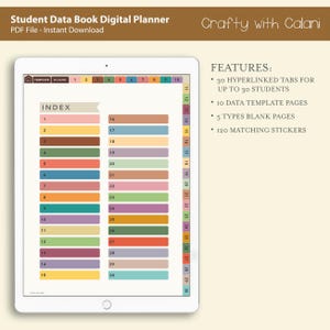 Teacher Digital Journal, Digital Student Data Book, Teacher Digital ...