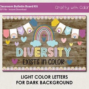 Boho Rainbow Bulletin Board Kit, Boho Rainbow Classroom Door Decor ...