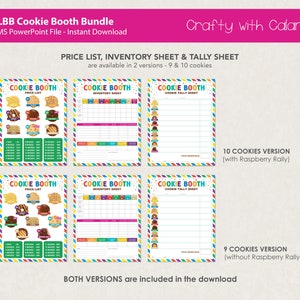 Girl Scout Cookie Booth Printable 2023 LBB Cookie Price List - Etsy
