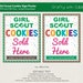 Girl Scout Cookie Booth Printable, Cookie Booth Stop Sign Poster ...