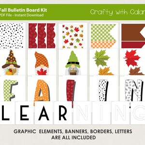 Thanksgiving Bulletin Board Kit, Gnome Bulletin Board, Fall Classroom ...