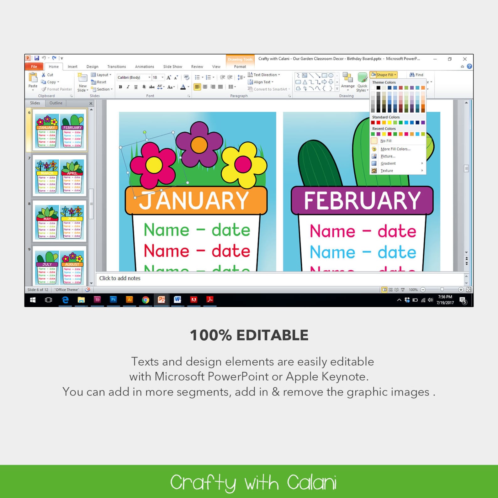 Birthday Board Classroom Decor Garden Classroom Flower - Etsy