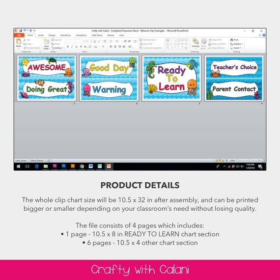 Ocean Theme Classroom Behavior Plan Ocean / Sea Theme Editable