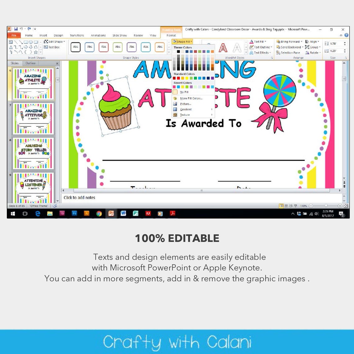 Awards and Brag Tags Candy Themed Classroom Classroom Awards - Etsy