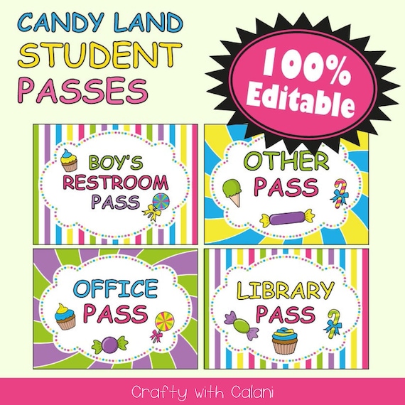 Classroom Student's Hall Pass Classroom Hall Pass - Etsy