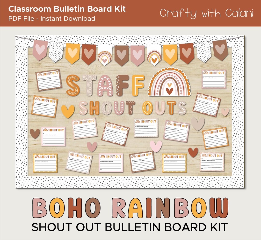 Staff Shout Out Bulletin Board, Staff Appreciation Bulletin Board ...