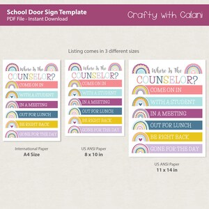 School Door Sign Template, Personalized Door Sign, Where is the ...