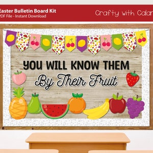 Fruit of the Spirit Bulletin Board Kit, April Classroom Bulletin Board ...