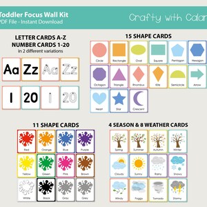 Toddler Focus Wall Template, Preschool Learning Wall, Classroom Circle ...