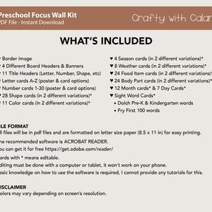 Preschool Focus Wall Template, Preschool Learning Wall, Classroom ...