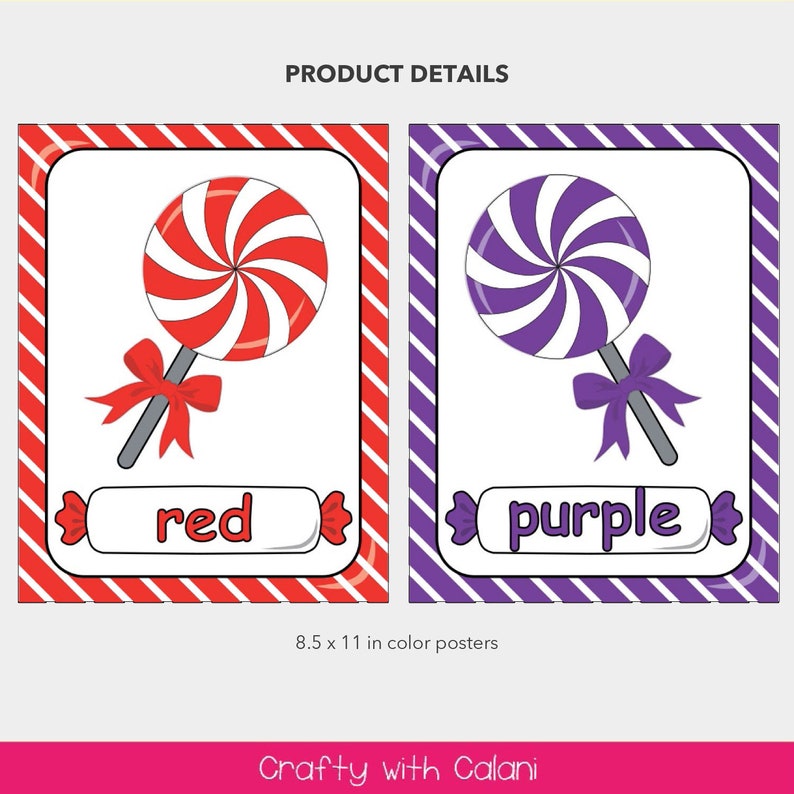 Color Poster Classroom Decoration Candy Theme Classroom - Etsy