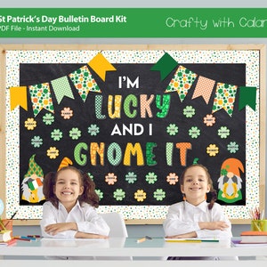 St Patrick's Day Bulletin Board Kit, March Classroom Bulletin Board ...