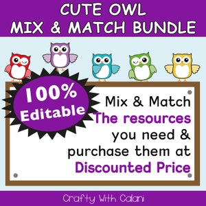 Classroom Supply Editable Label, Owl Classroom Theme, Owl Classroom ...