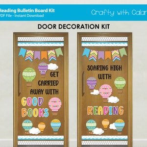 Reading Bulletin Board Kit, Classroom Bulletin Board, Hot Balloons ...