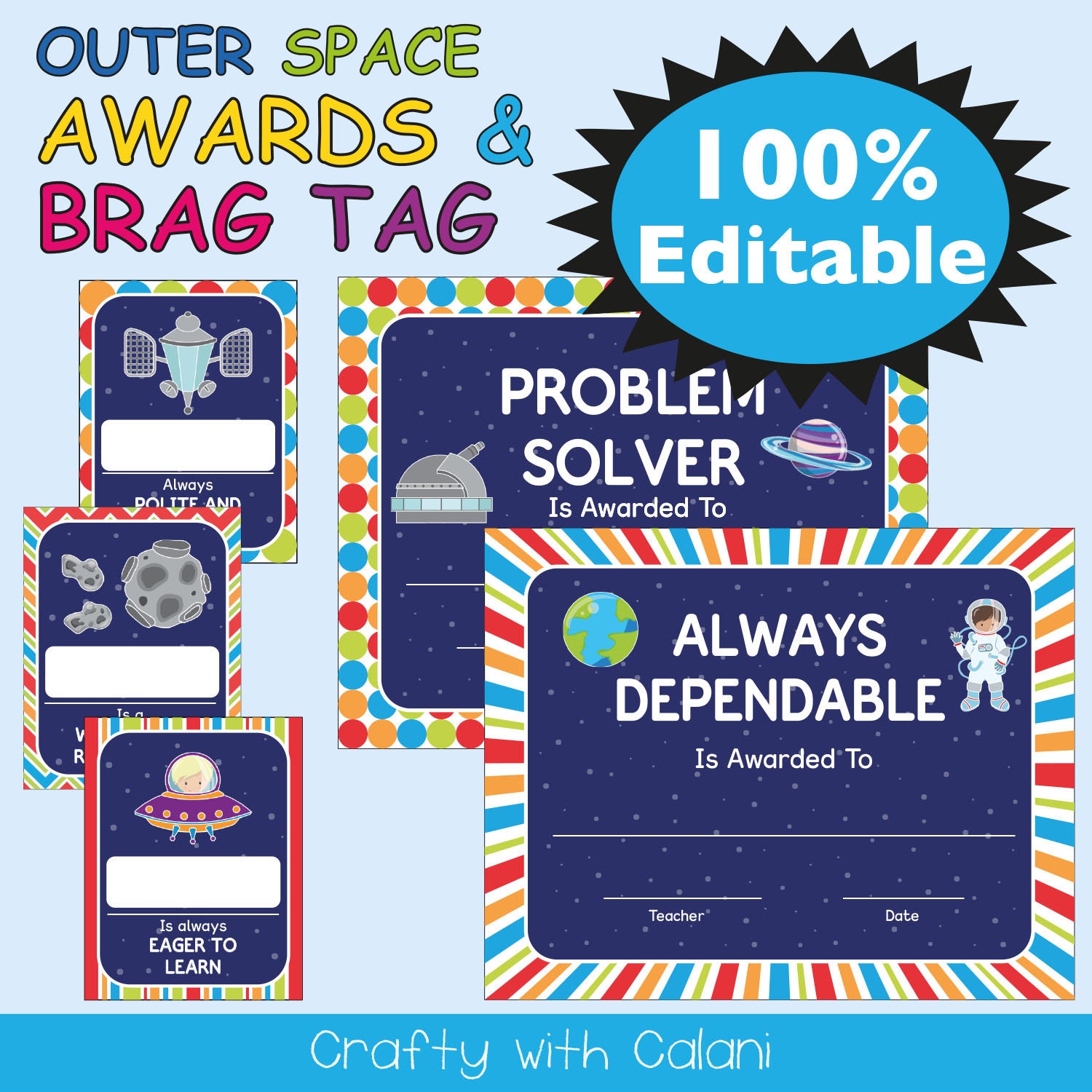 Office Home & Living Outer Space Classroom Award Astronaut Classroom ...