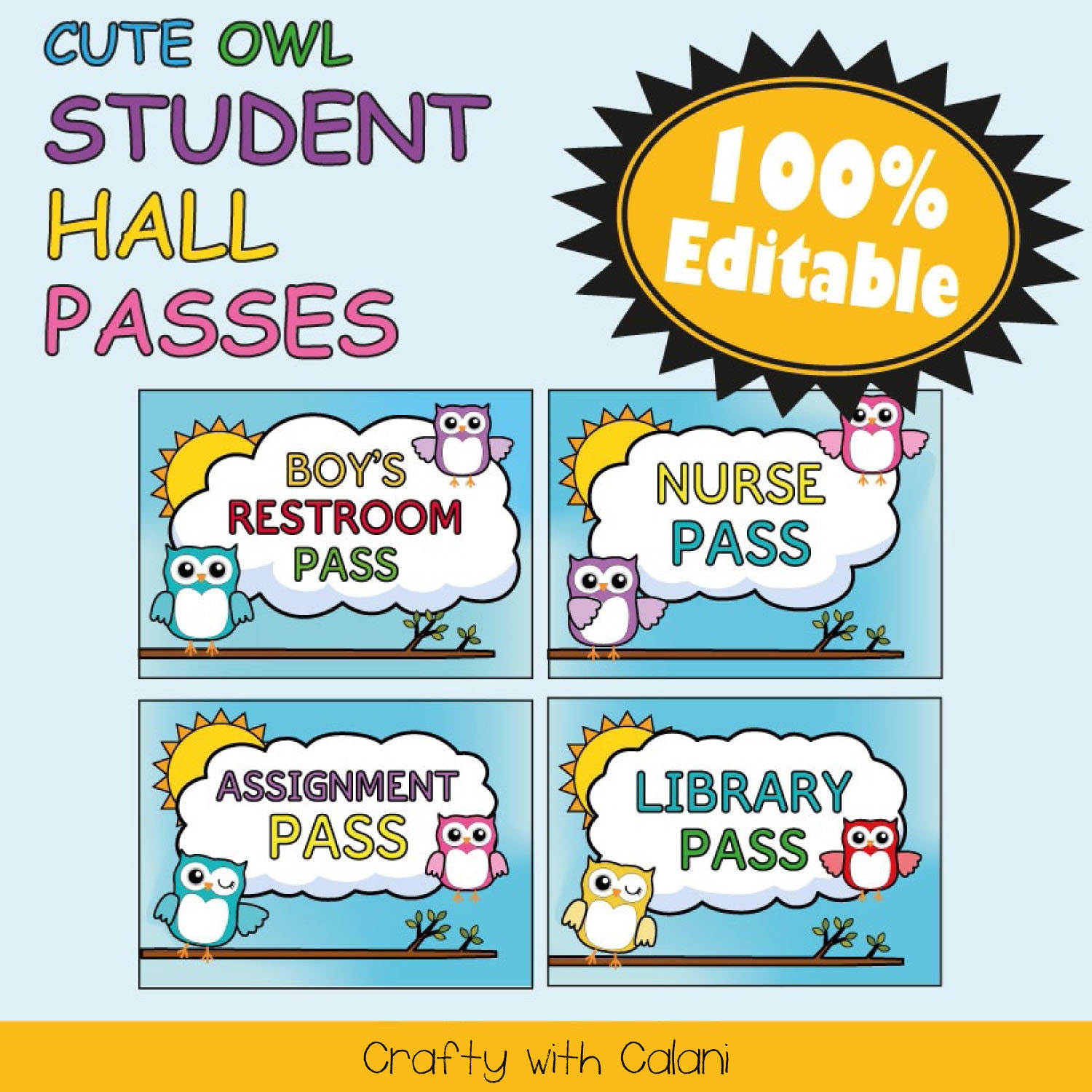 Classroom Student's Hall Pass Classroom Hall Pass | Etsy