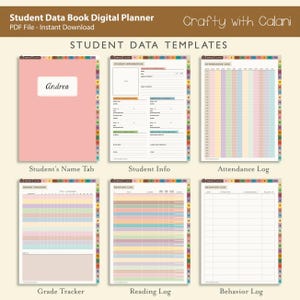 Teacher Digital Journal, Digital Student Data Book, Teacher Digital ...
