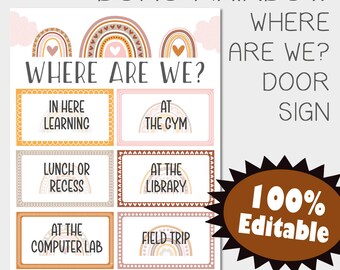 Class Door Sign - Etsy