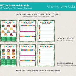 Girl Scout Cookie Booth Printable 2023 ABC Cookie Price List - Etsy