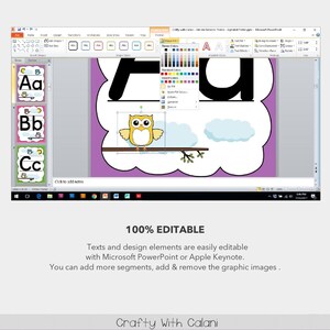 Alphabet Poster Classroom Decoration, Owl Classroom Theme, ABC Editable ...