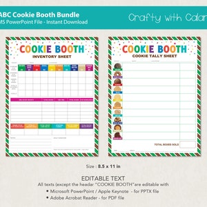 Girl Scout Cookie Booth Printable 2023 ABC Cookie Price List - Etsy