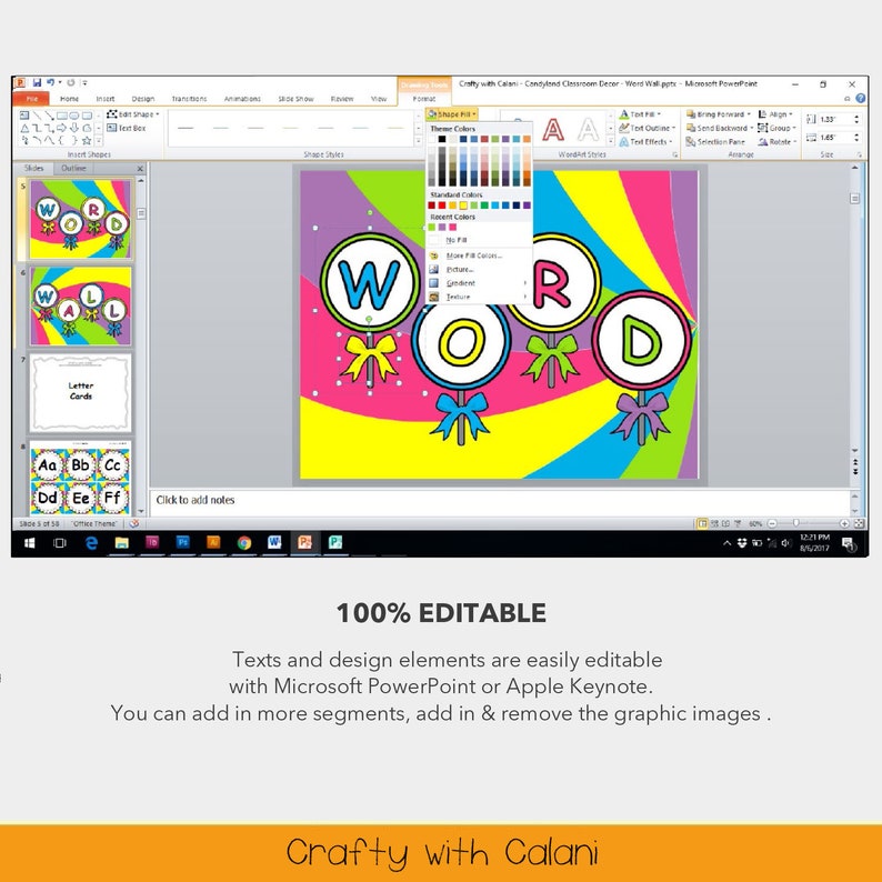 Word Wall Classroom Decoration Candy Theme Classroom Class - Etsy