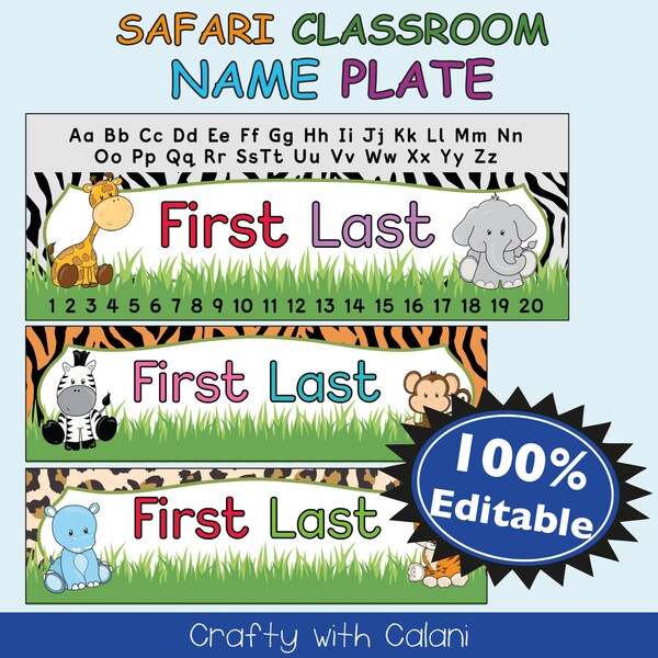 Jungle Classroom - Etsy