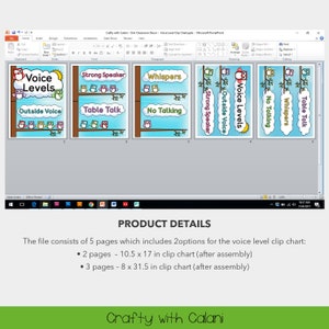 Classroom Voice Level Chart, Owl Classroom Theme, Editable Owl Voice ...