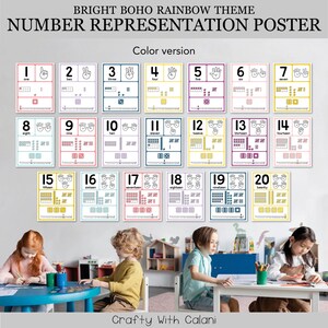 Classroom Number Poster, Preschool Number Poster, Number Poster 1-20 ...
