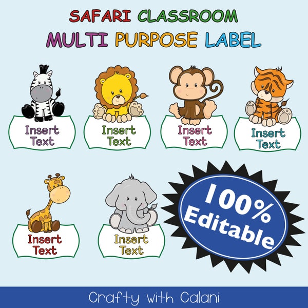 Jungle Classroom - Etsy