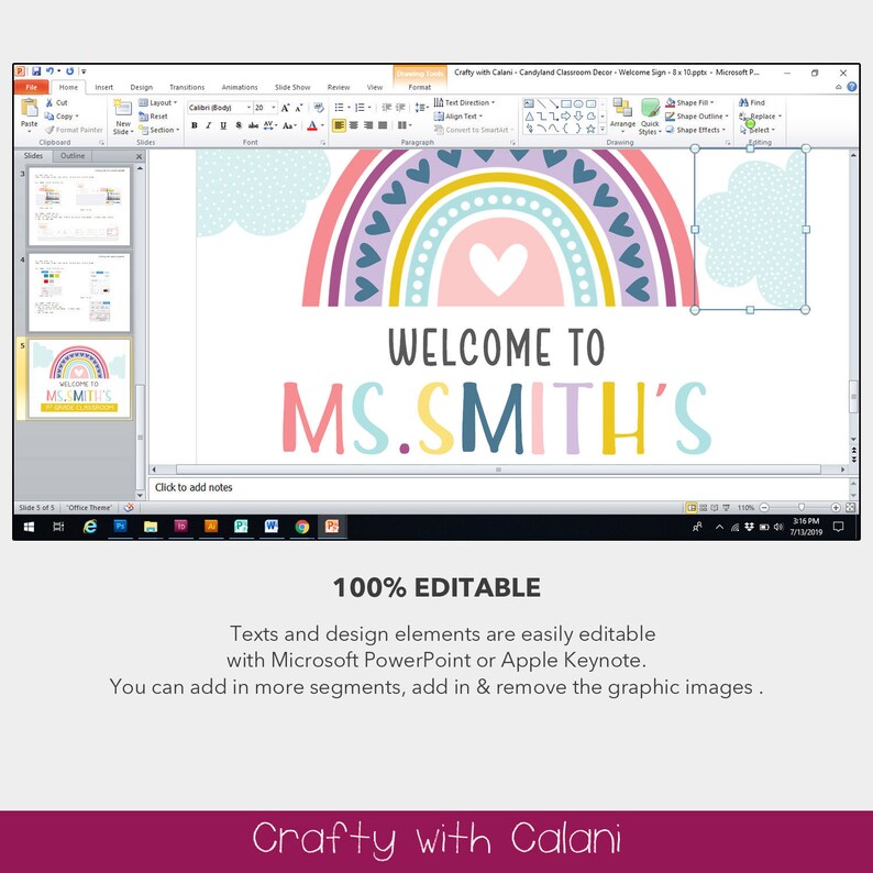 Classroom Welcome Sign Boho Rainbow Classroom Rainbow Door - Etsy