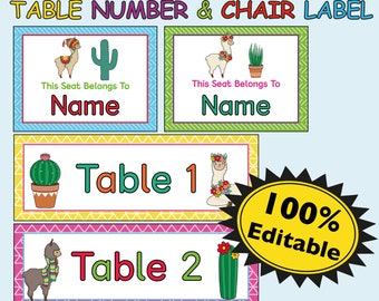 Cactus Table Number - Etsy