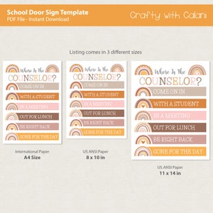 School Door Sign Template, Personalized Door Sign, Where is the ...