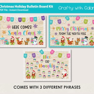 Christmas Bulletin Board Kit, Christmas Classroom Door Decor, North ...