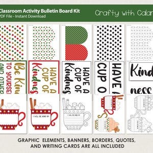 Christmas Bulletin Board Kit, A Cup of Kindness Board, December ...