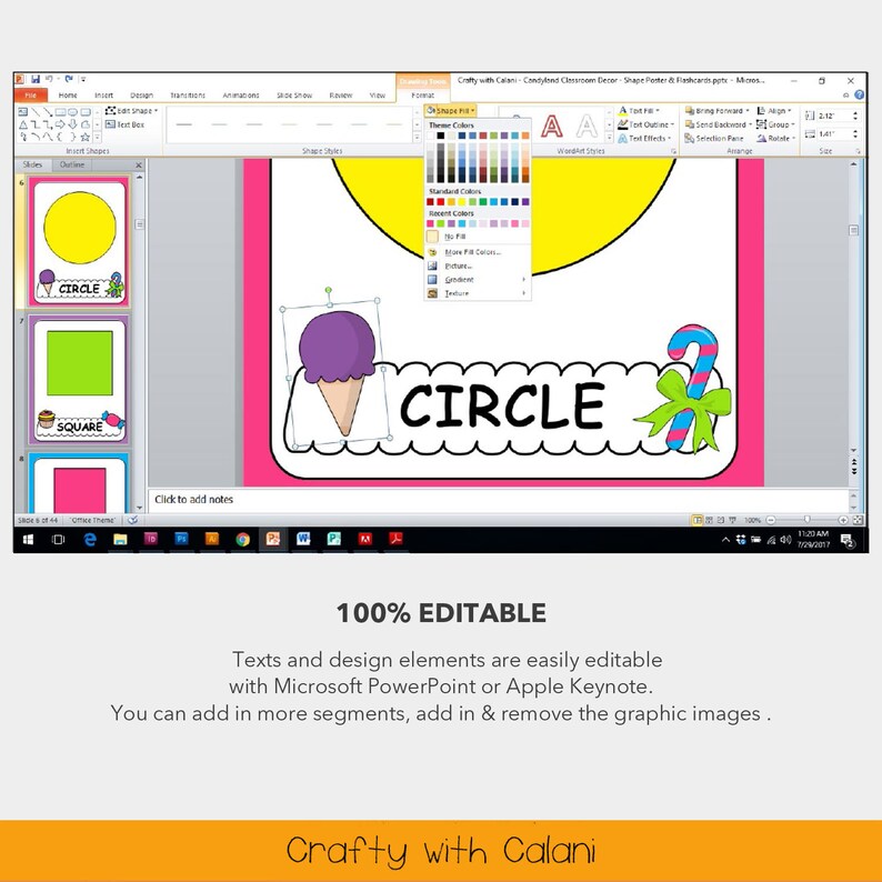 Shapes Poster Classroom Decoration Candy Theme Classroom | Etsy