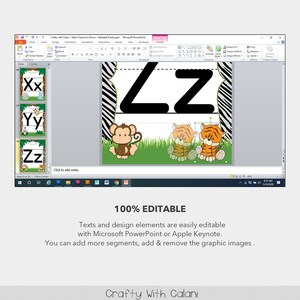 Alphabet Poster Classroom Decoration, Safari Classroom Theme, ABC ...