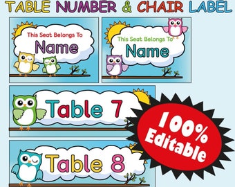 Cute Table Number | Etsy