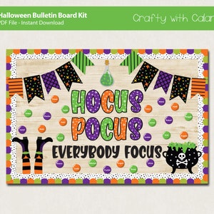 Halloween Bulletin Board, Halloween Classroom Door Decor, Witch ...