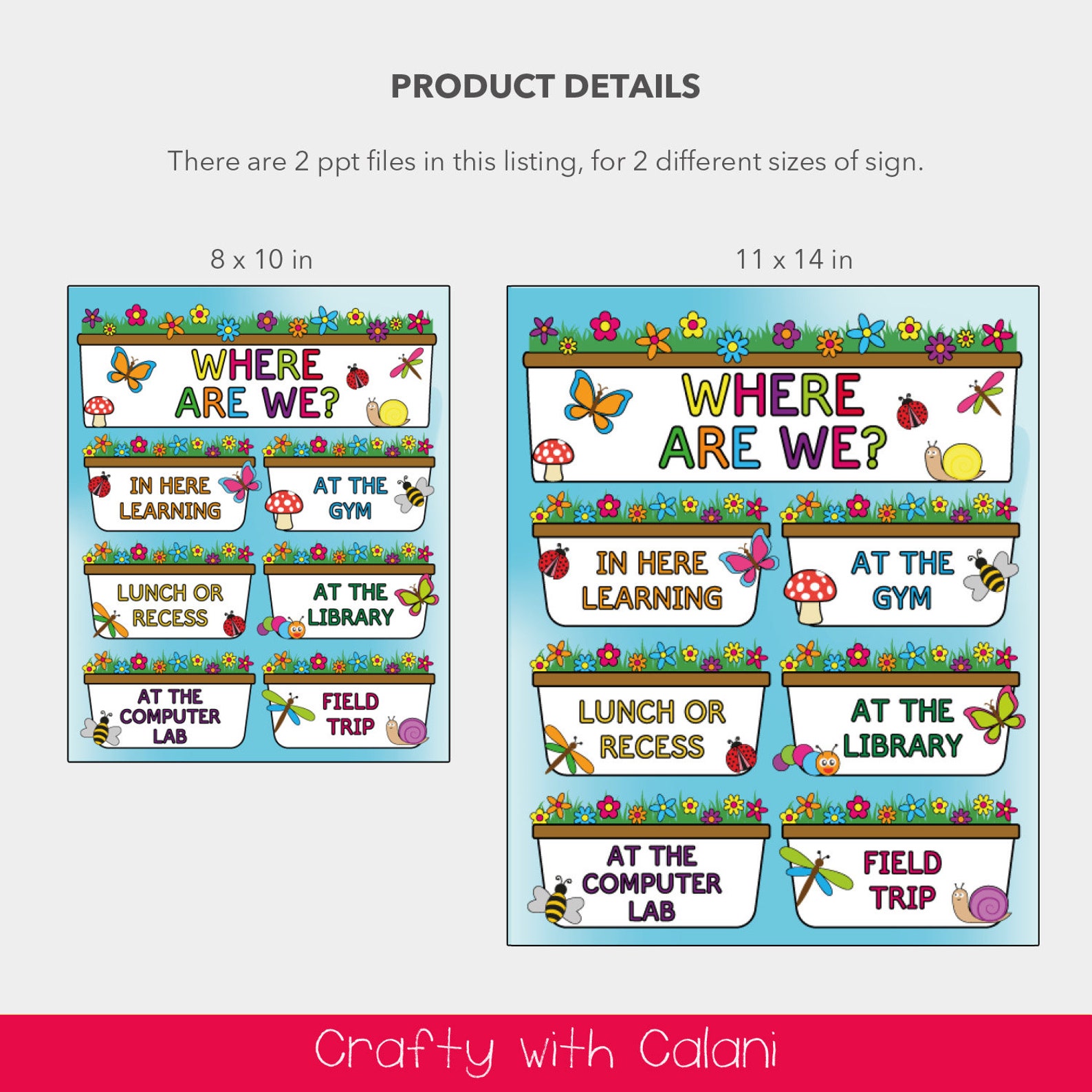 Classroom Door Sign Garden Classroom Decor Flower Where Are - Etsy