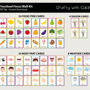 Preschool Focus Wall Template, Preschool Learning Wall, Classroom ...