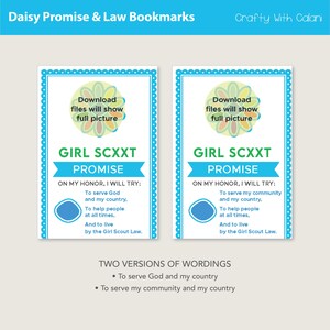 Scout Promise and Law, Scout Bookmark, Scout Troop Leader Printable ...