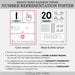 Classroom Number Poster, Preschool Number Poster, Number Poster 1-20 ...